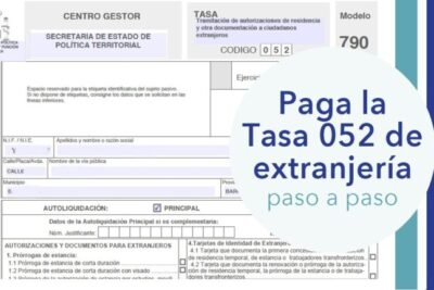 Registro y Pago Rápido: Formulario 790 Electronico para la Tasa 052 ...